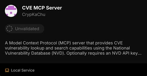 Cve Mcp Server Mcp Servers · Lobehub