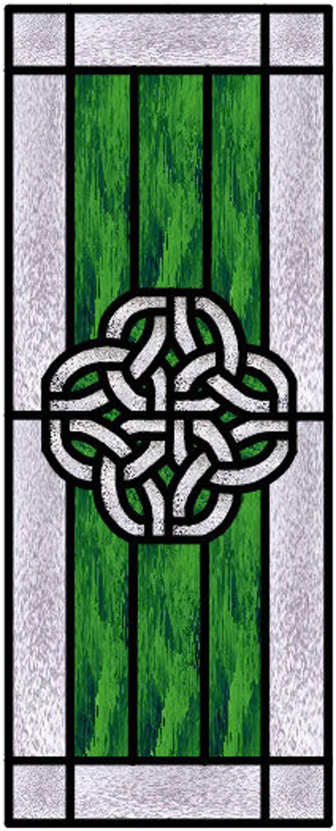 Celtic Knot Stained Glass Pattern Design Etsy