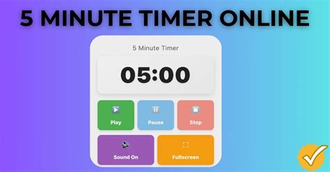 5 Minute Timer With Alarm Free Online Countdown