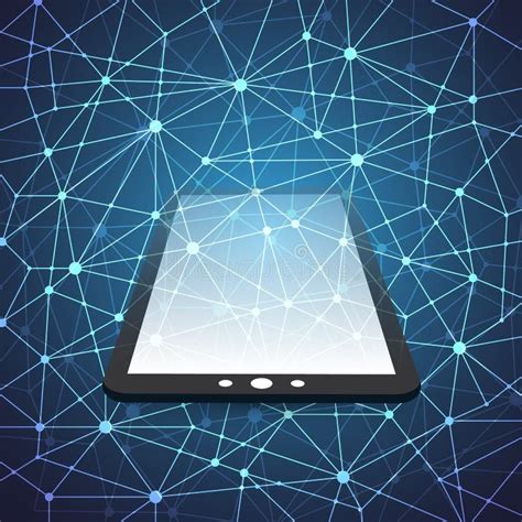 digital network connections mobile technology background cloud