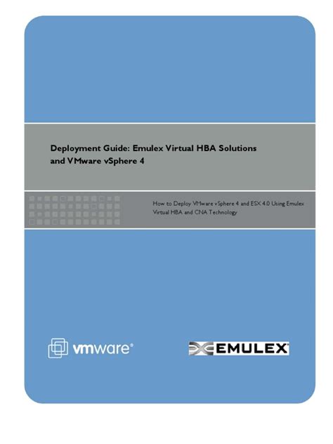 Elx Wp All Deployment Guide Virtual Hba Pdf Virtual Machine V Mware