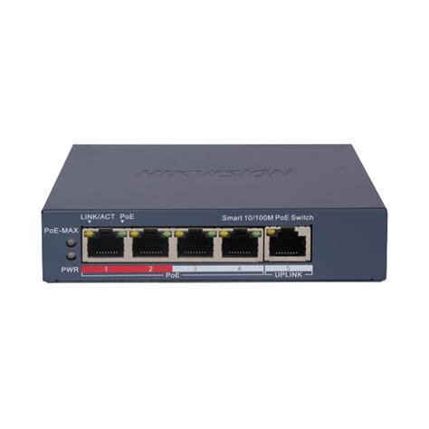 Conmutador Poe Inteligente Fast Ethernet De 4 Puertos Paradox Honduras