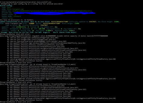 Mining With I9 7980xe 18 Cores · Issue 3 · Arionumminer · Github