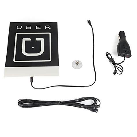 Oda Car Light Sign Sticker Uber El Flashing Car Sticker Glow Light Sign