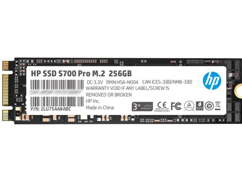HP S700 PRO M.2 256GB Solid State Drive - Specifications | HP® Support