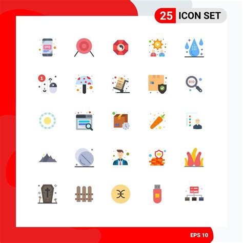 25 Thematic Vector Flat Colors And Editable Symbols Of Design Coding