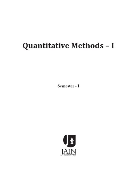Quantitative Methods 1 Final Full Book Pdf Equations Probability