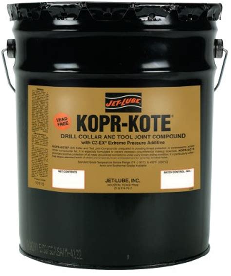 Jet Lube Kopr Kote Oilfield Drill Collar And Tool Joint Compound 5 Gal