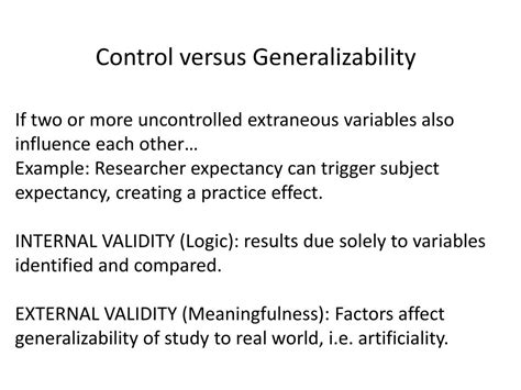 Ppt Controlling Extraneous Variables Powerpoint Presentation Free