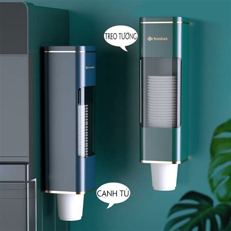Hộp Đựng Cốc Giấy Ly Giấy Khay Lấy Cốc Giấy Cốc Nhựa Tự Động Dán Tường