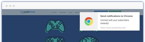 how to setup chrome push notifications vwo engage