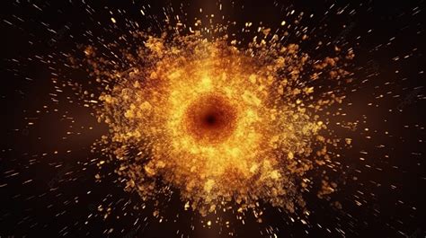Sparkling Starburst A Golden Glitter Texture Unleashes An Explosive