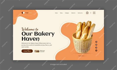 Website Landing Page For Bakery Shop Home Page Ui Design For Bakery