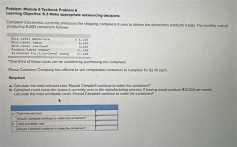 Solved Problem Module 6 Textbook Problem 6 Learning