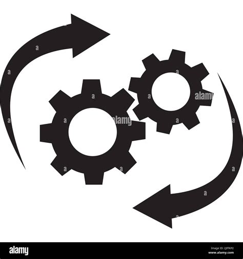 Process Icon On White Background Agile Process Sign Flat Style Stock Photo Alamy