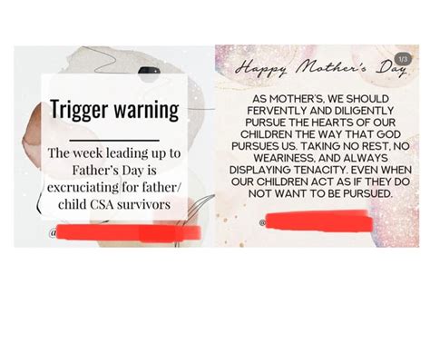 An Organization For Incest Survivors On Fathers Day Vs Mothers Day Yeah I Know A Lot About