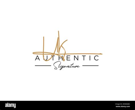 Uk Signature Logo Template Vector Stock Vector Image And Art Alamy