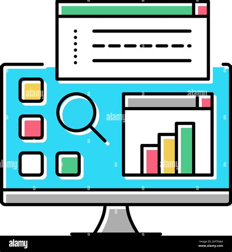 Desktop Applications Color Icon Vector Illustration Stock Vector Image And Art Alamy