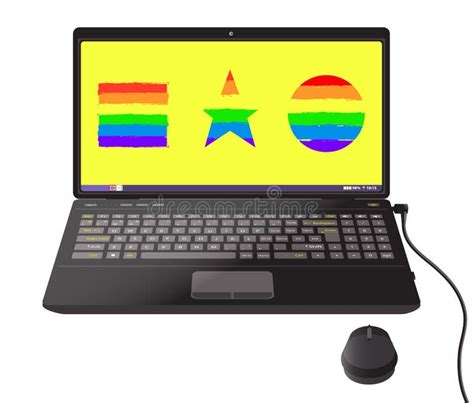 Sex Minority Concept Computer Stock Illustration Illustration Of Green Orange 100118921