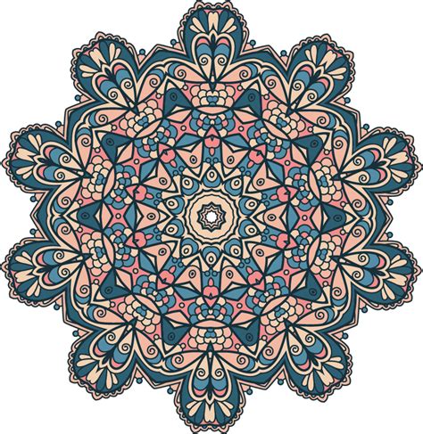 Naklejka Na ścianę Do Sypialni Mandala Vintage Tenstickers