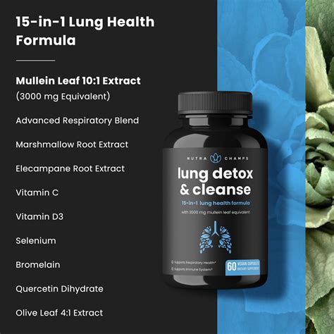 Lung Detox And Cleanse Capsules Nutrachamps