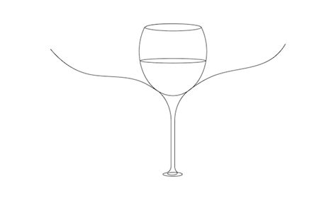 Premium Vector Continuous One Simple Single Abstract Line Drawing Of