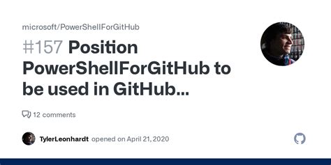 position powershellforgithub to be used in github actions · issue 157