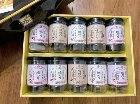 【化粧箱入り10本セット】柳川海苔本舗 有明海産海苔 味付海苔 焼き海苔 塩海苔 メルカリ