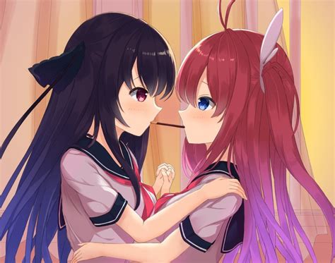 Tobisawa Misaki And Kurashina Asuka Ao No Kanata No Four Rhythm Drawn