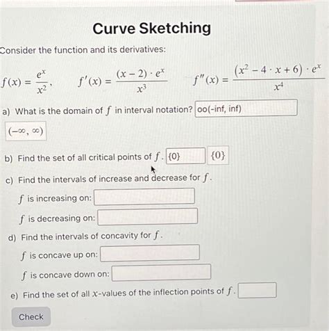 Solved Consider The Function And Its Derivatives F X Ex