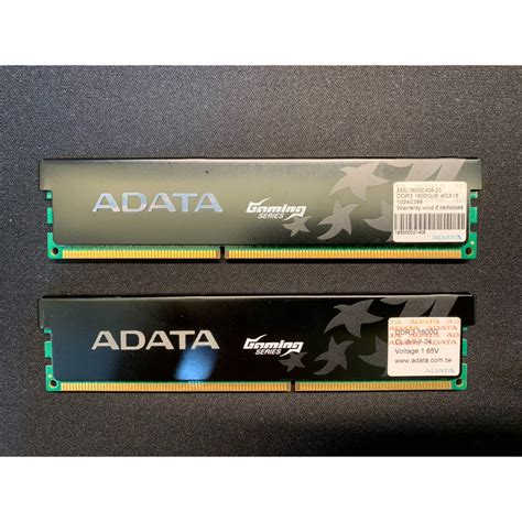 威剛 Adata Ddr3 1600 4g2支 8g 雙通道 終保 Game Series 蝦皮購物