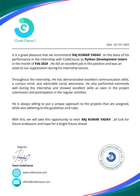 Raj Kumar Y On Linkedin Internship Recommandation Pythonprogramming