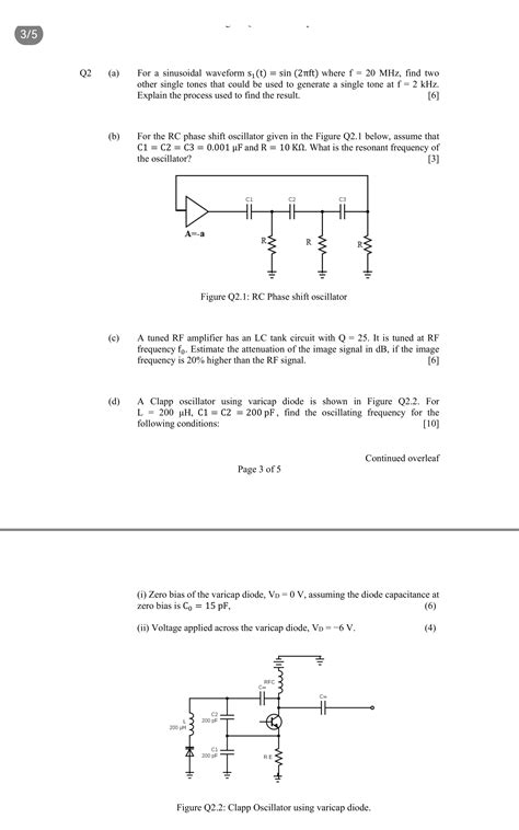 Solved Q A For A Sinusoidal Waveform S T Sin Ft Chegg