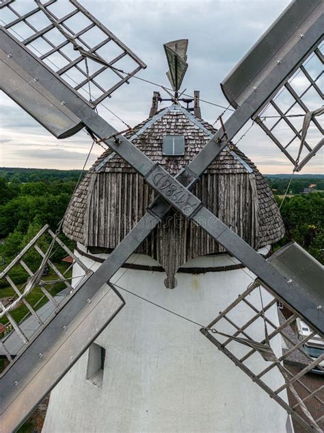 Vertical Shot Of The Details Of A Wind Mill Stock Image Image Of Technology Landscape 260149697
