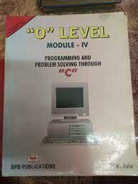 O Level Programming And Solving Through C Module IV Buy Online At