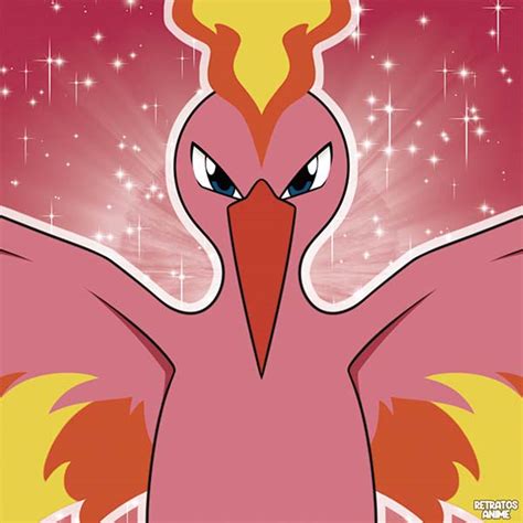 Moltres Shiny Pokemon By Retratosanime On Deviantart