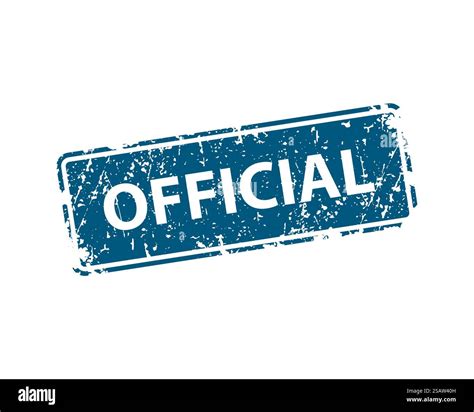 Official Stamp Vector Texture Rubber Cliche Imprint Web Or Print