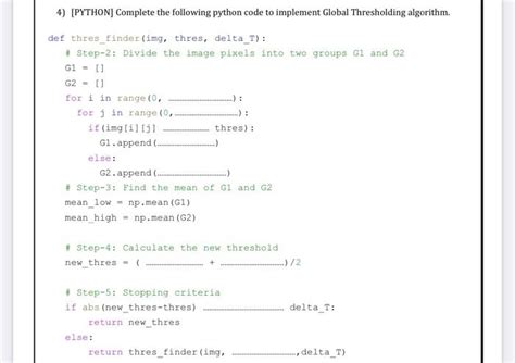 Solved 4 Python Complete The Following Python Code To