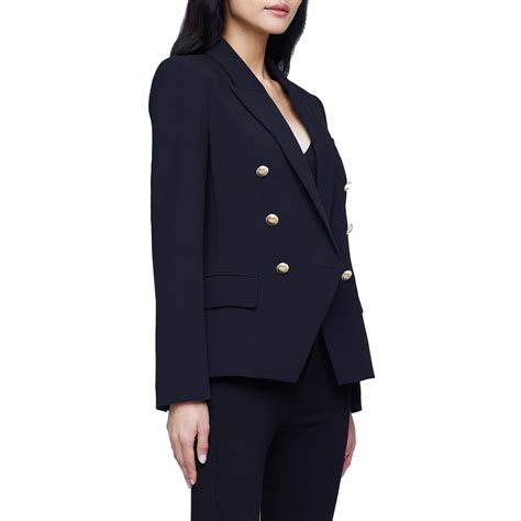 LAgence Kenzie Double Breasted Blazer EvaChic