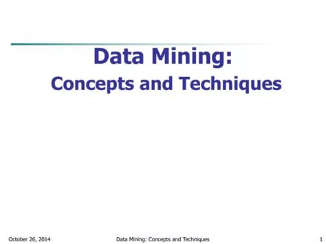 Ppt Data Mining Concepts And Techniques Powerpoint Presentation