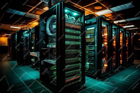 Premium Photo Data Dynasty Inside The Server Room