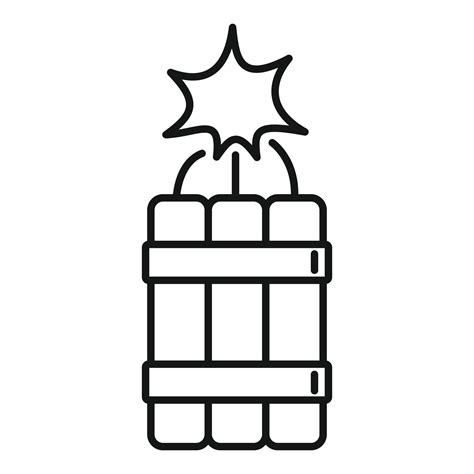 Demolition Dynamite Icon Outline Style 14528083 Vector Art At Vecteezy