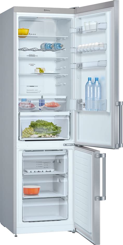 Frigorífico combinado de libre instalación Puertas acero inoxidable antihuellas x cm