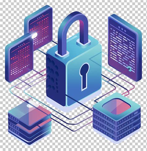 Data Security Cybersecurity Lock Illustration With Network Design Png Clipart Cloud Storage