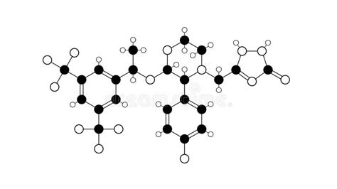 Aprepitant Molecule Structure Stock Illustration Illustration Of