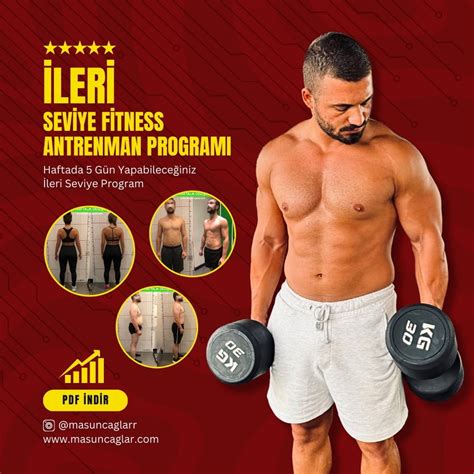İleri Seviye 5 Günlük Fitness Antrenman Programı Sınırlarınızı