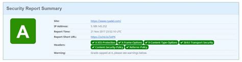 iis setup nfig to send security headers for your web site