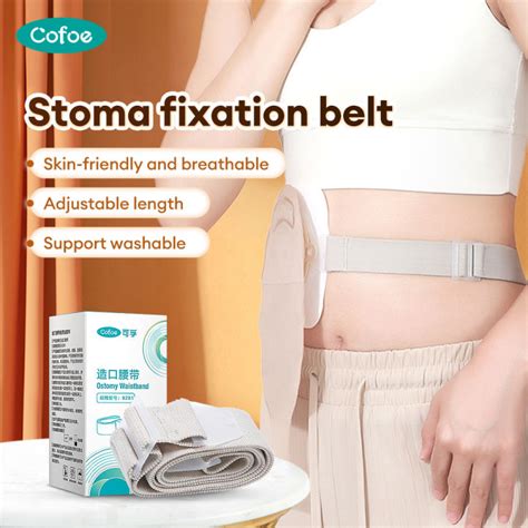 Cofoe Ostomy Bags Reinforced Band Colostomy Belt Colostomy Ileostomy Ostomy Belt Prevent