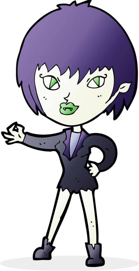 Cartoon Vampire Girl 12281071 Vector Art At Vecteezy