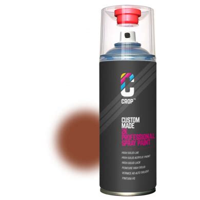 CROP 2K Bombe Peinture RAL 8004 Brun Cuivré 400ml CROP